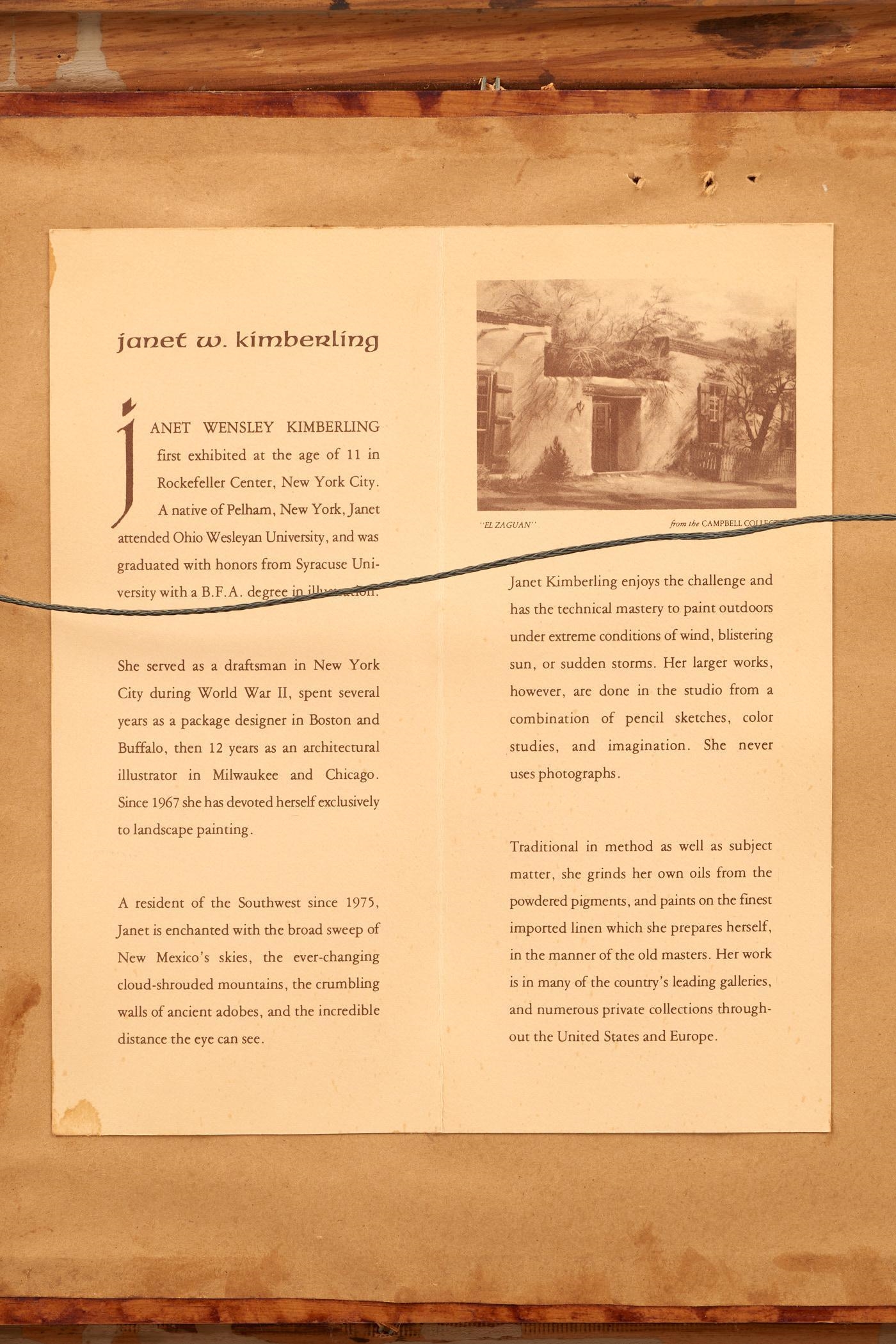 Janet Wensley Kimberling | Santa Fe Canyon (1984) | MutualArt