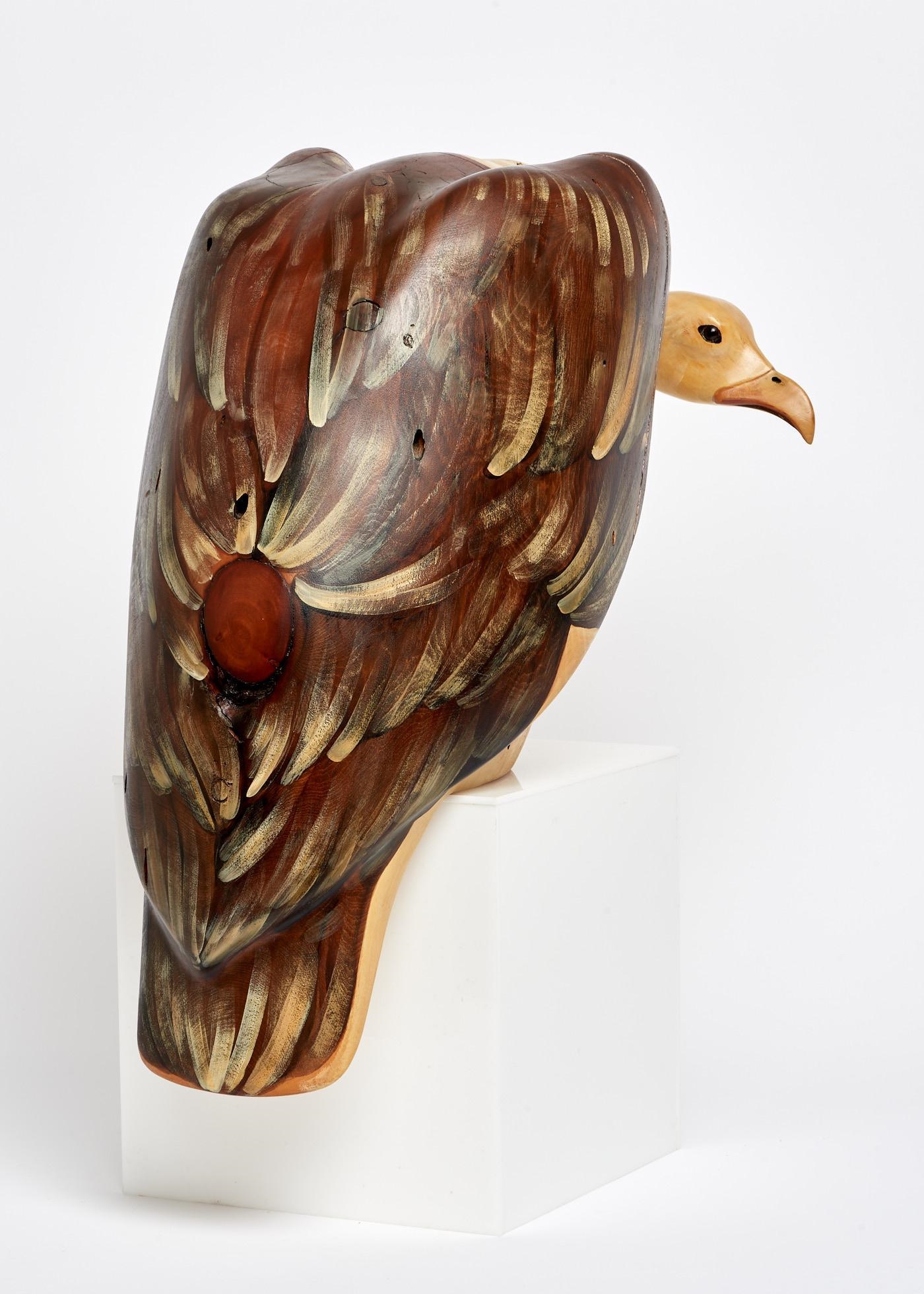 Nancy & Dennis Brady | Carved and painted red cedar | MutualArt