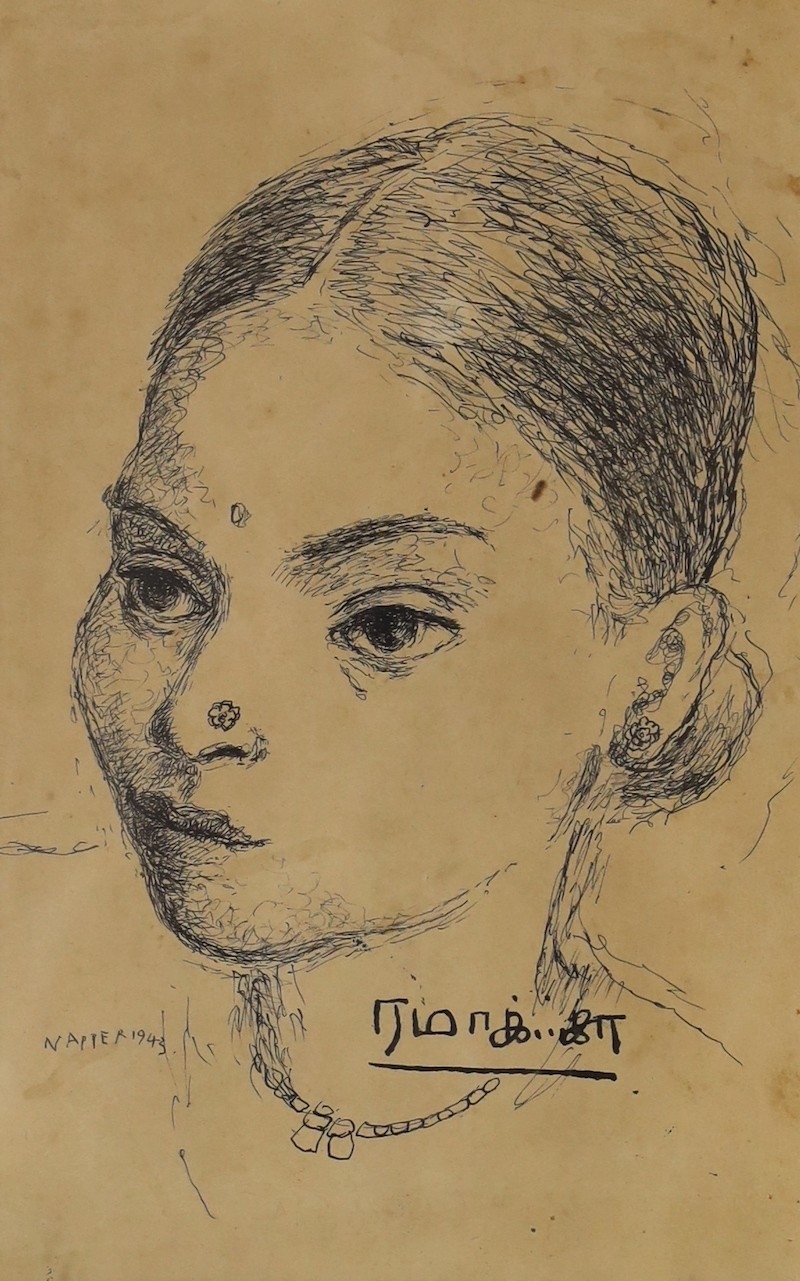 John Napper | Study of an Indian girl | MutualArt