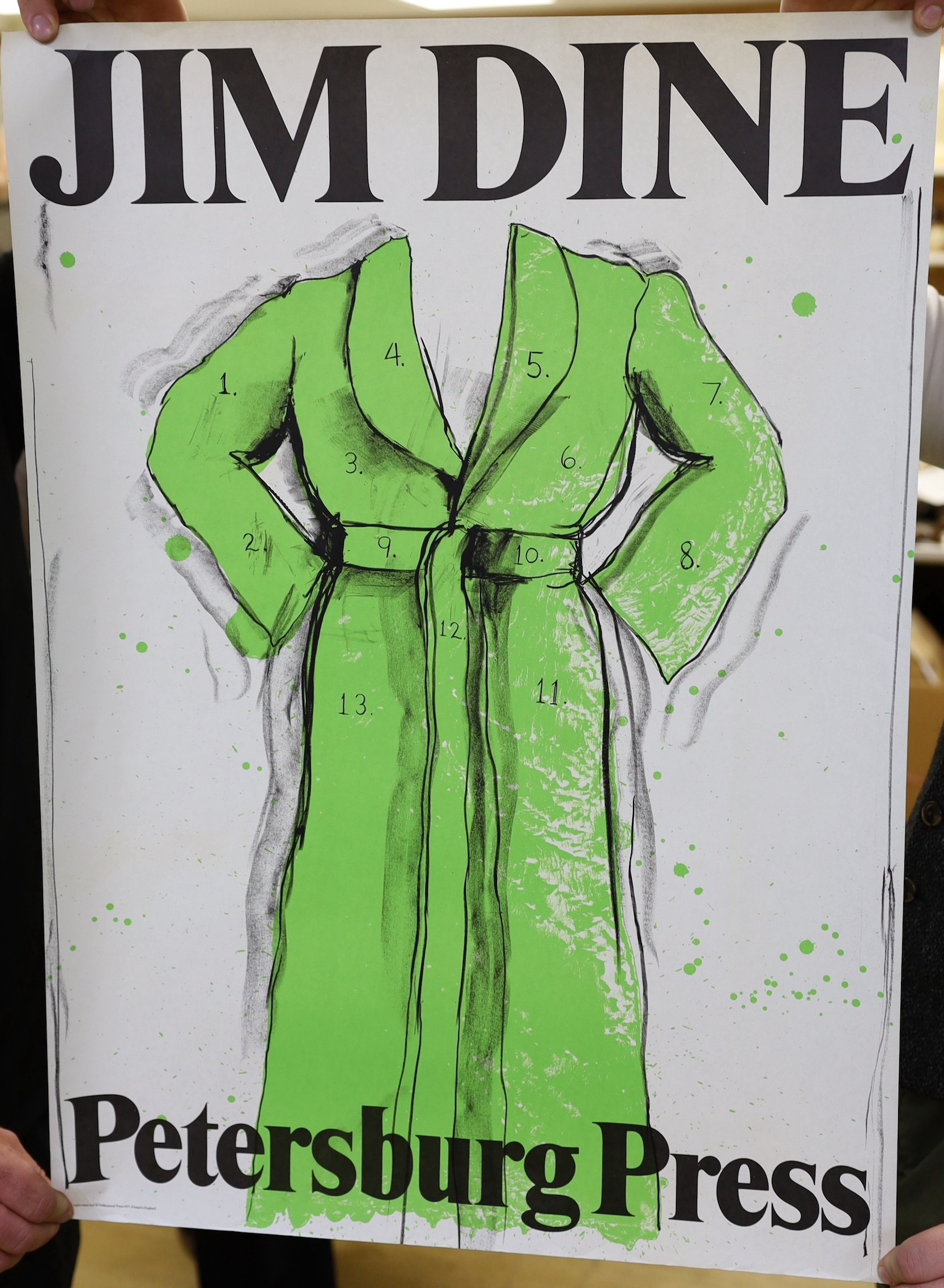 Jim Dine | Jim Dine - two coloured posters | MutualArt