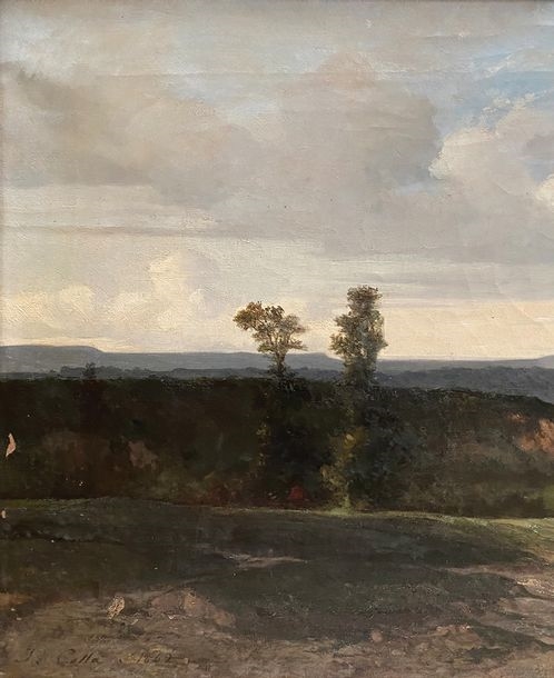 Joseph Colla | The Sainte Victoire mountain, 1862 (1862) | MutualArt