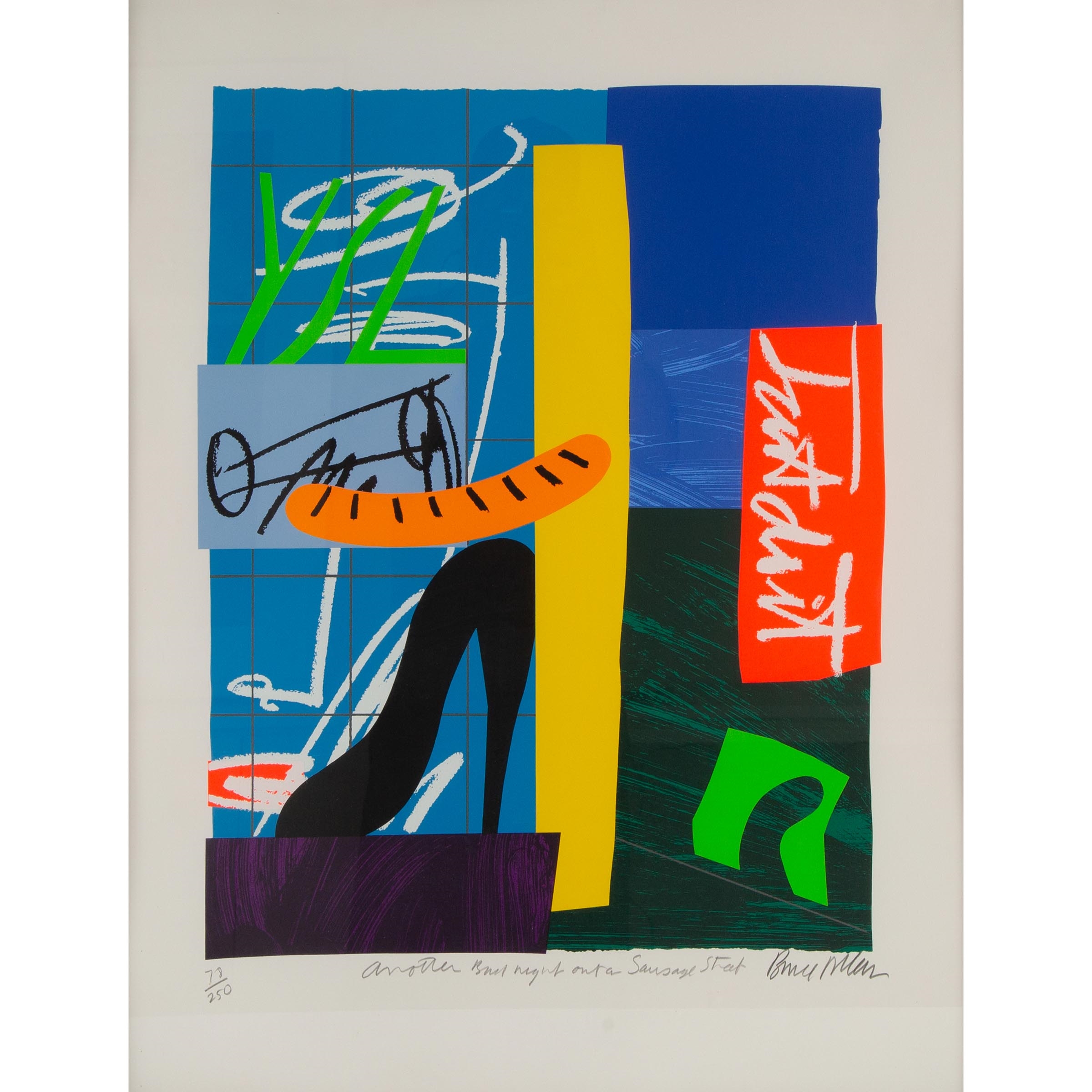 Bruce McLean | ANOTHER BAD NIGHT OUT ON SAUSAGE STREET | MutualArt