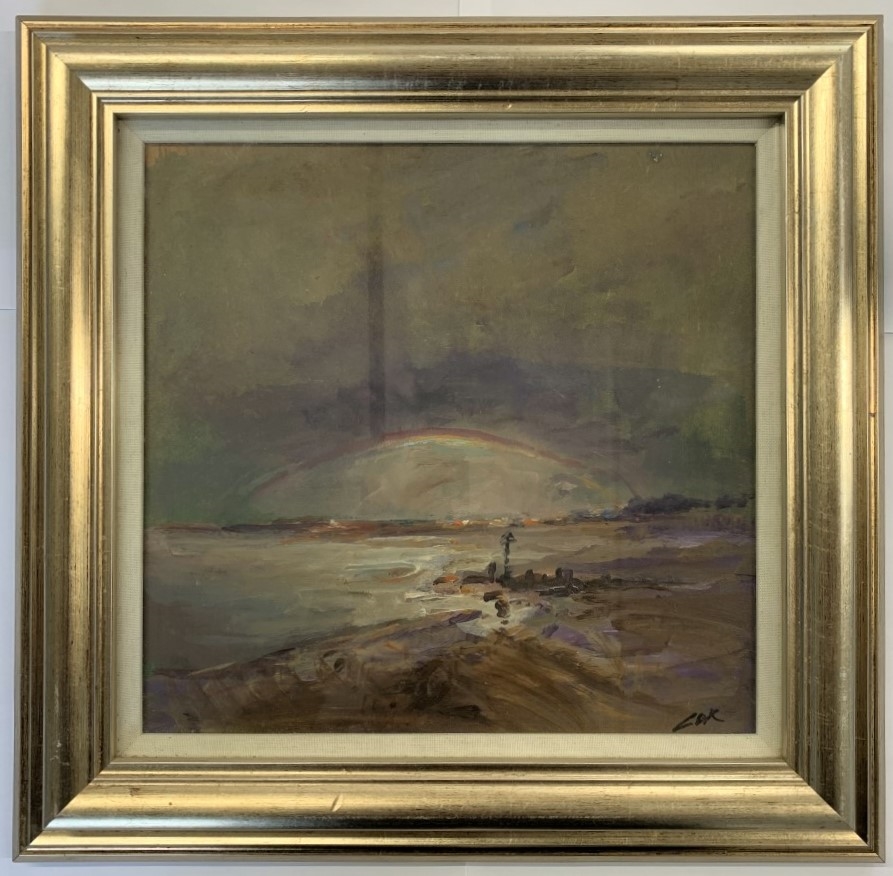 Jack Cox | Rainbow over the coast | MutualArt