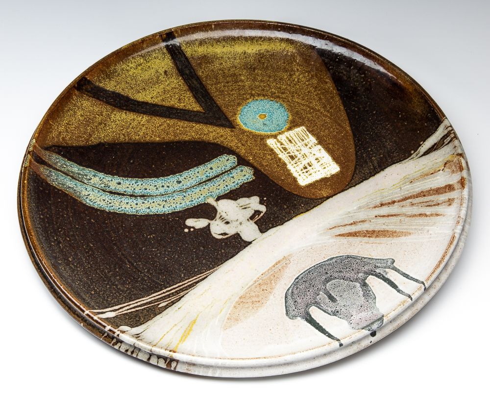 Brian Gartside | A New Zealand studio pottery glazed charger | MutualArt