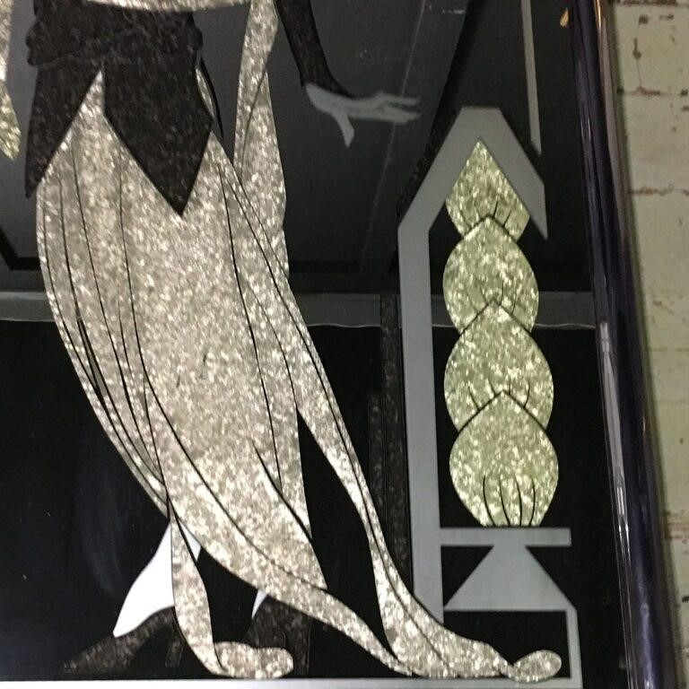 Erté | Lady On Mirrored Back | MutualArt