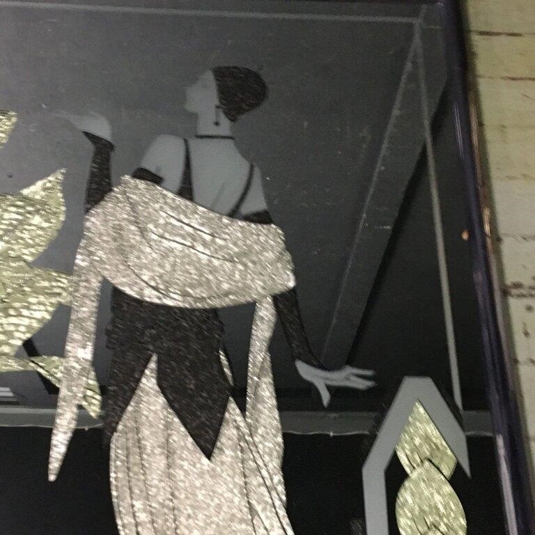 Erté | Lady On Mirrored Back | MutualArt