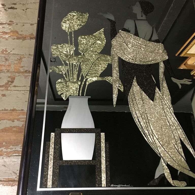 Erté | Lady On Mirrored Back | MutualArt