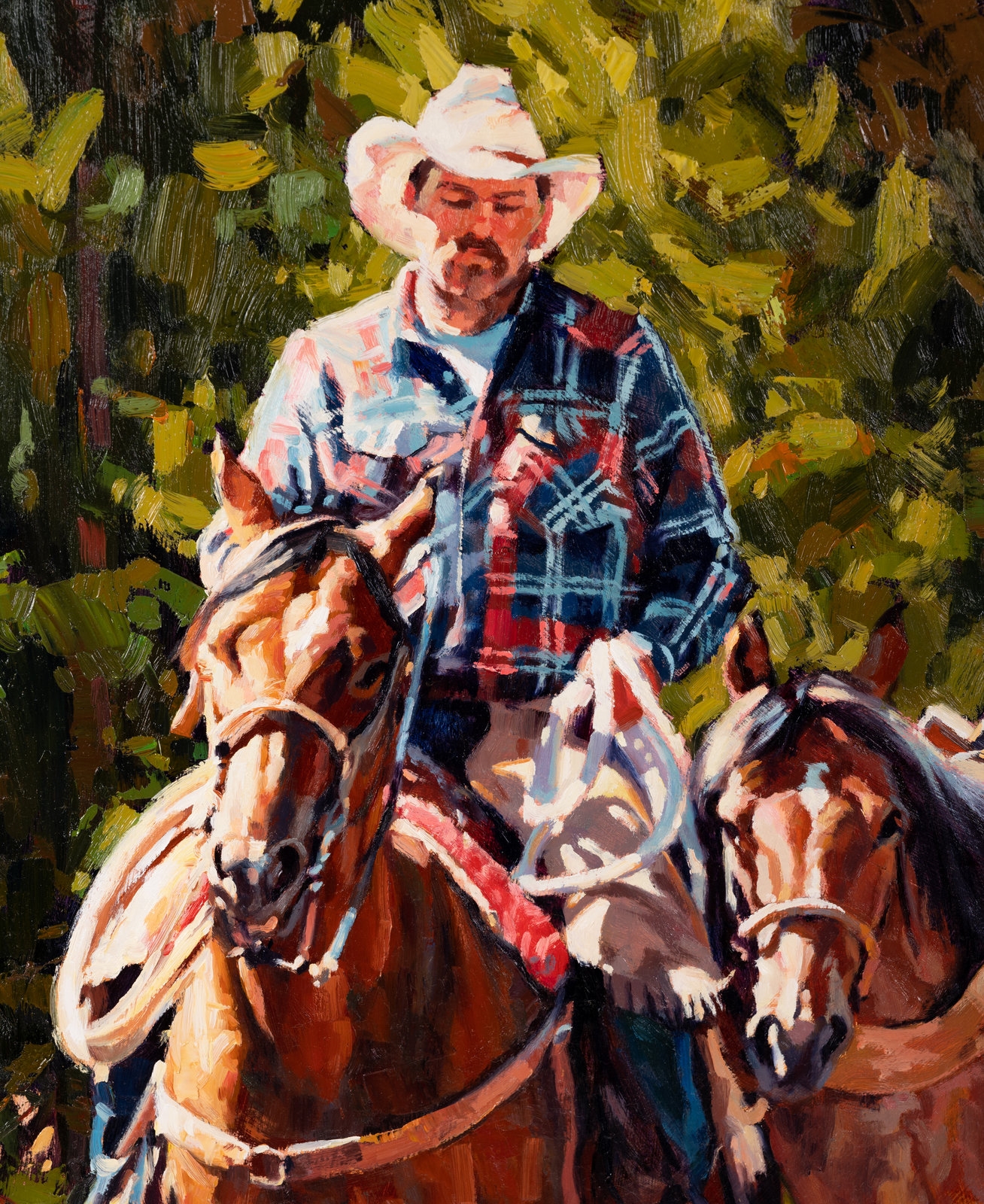 Jason Rich | Cowboy on Horseback | MutualArt
