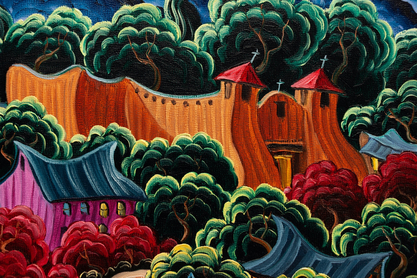 Kim Wiggins | Under the Lights of Taos (2011) | MutualArt