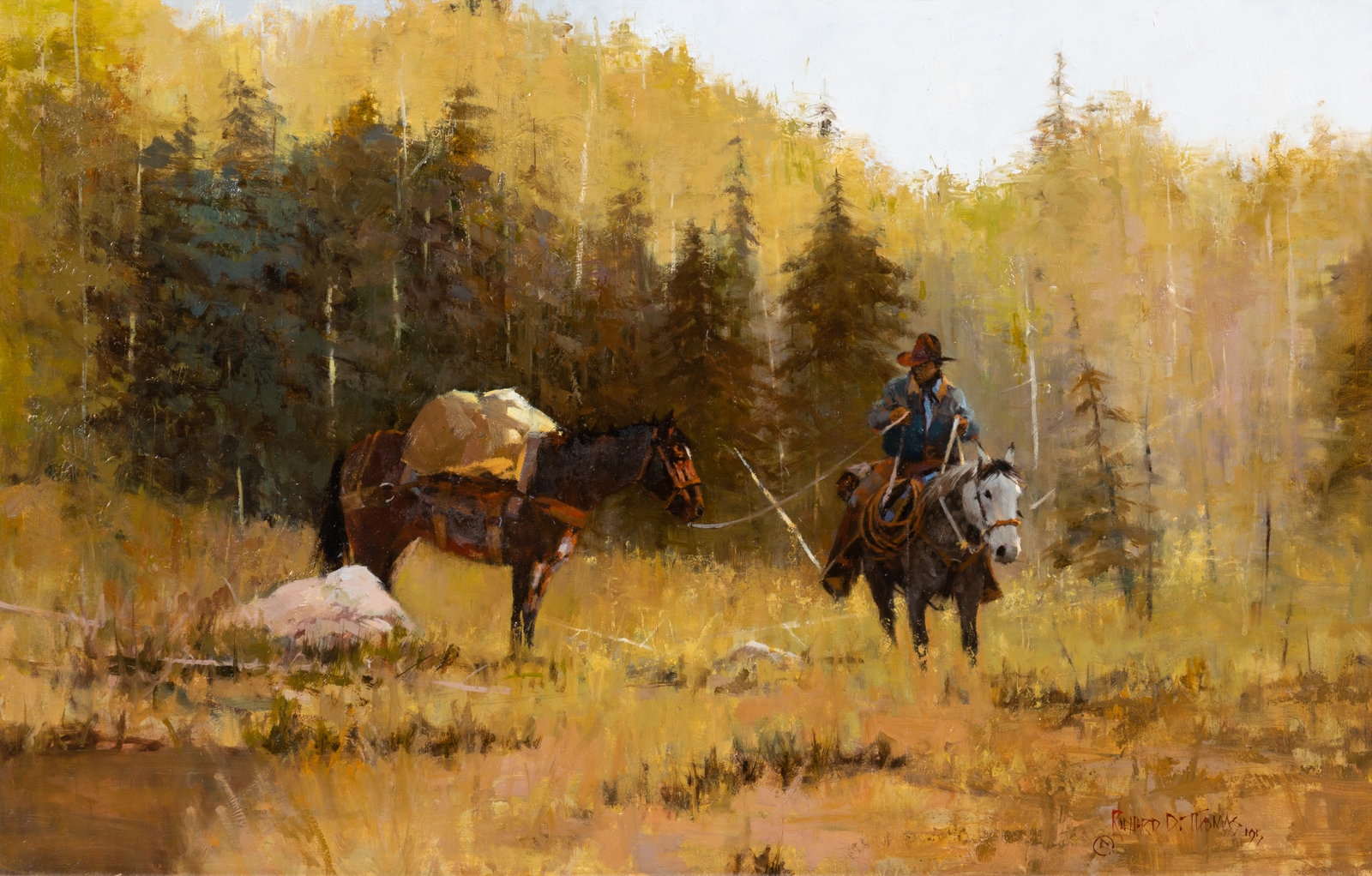 Richard Thomas | Lakota Sioux Elder (1998) | MutualArt