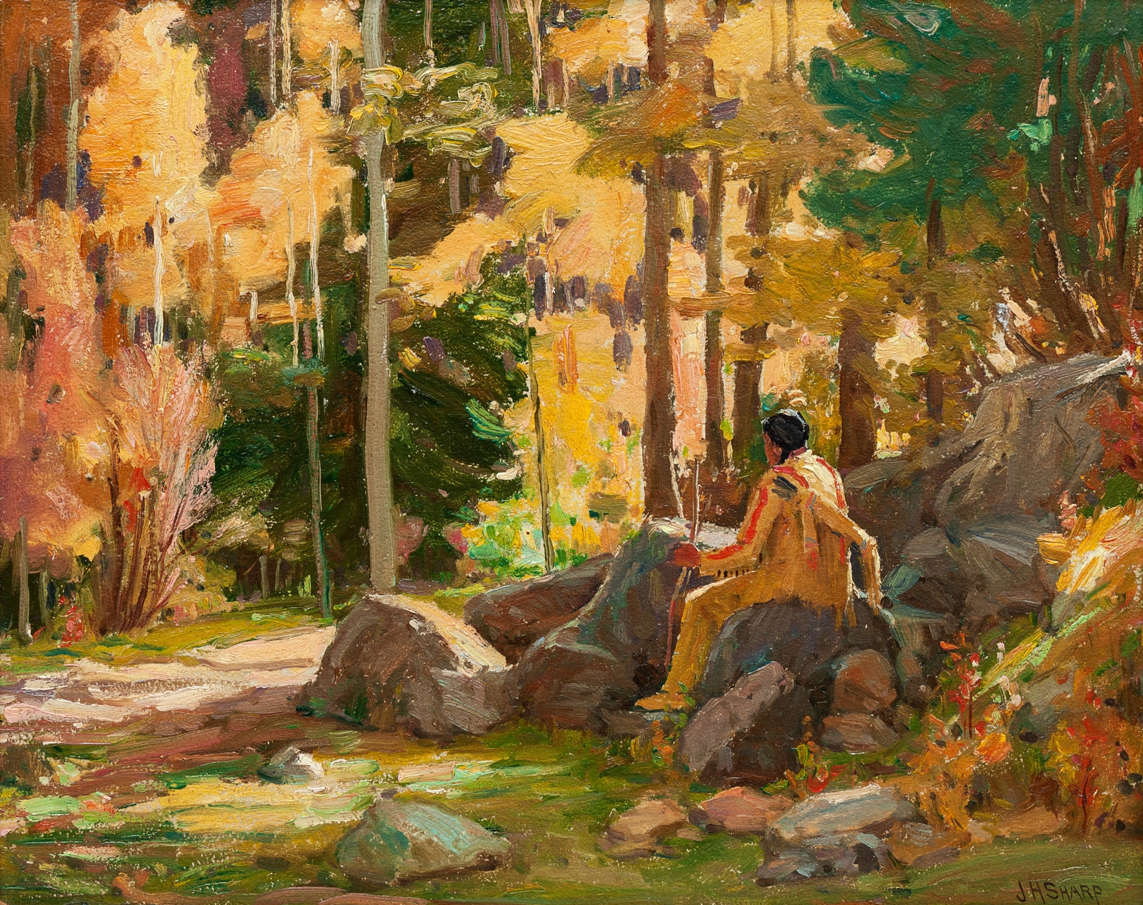 Joseph Henry Sharp | Where the Deer Come | MutualArt