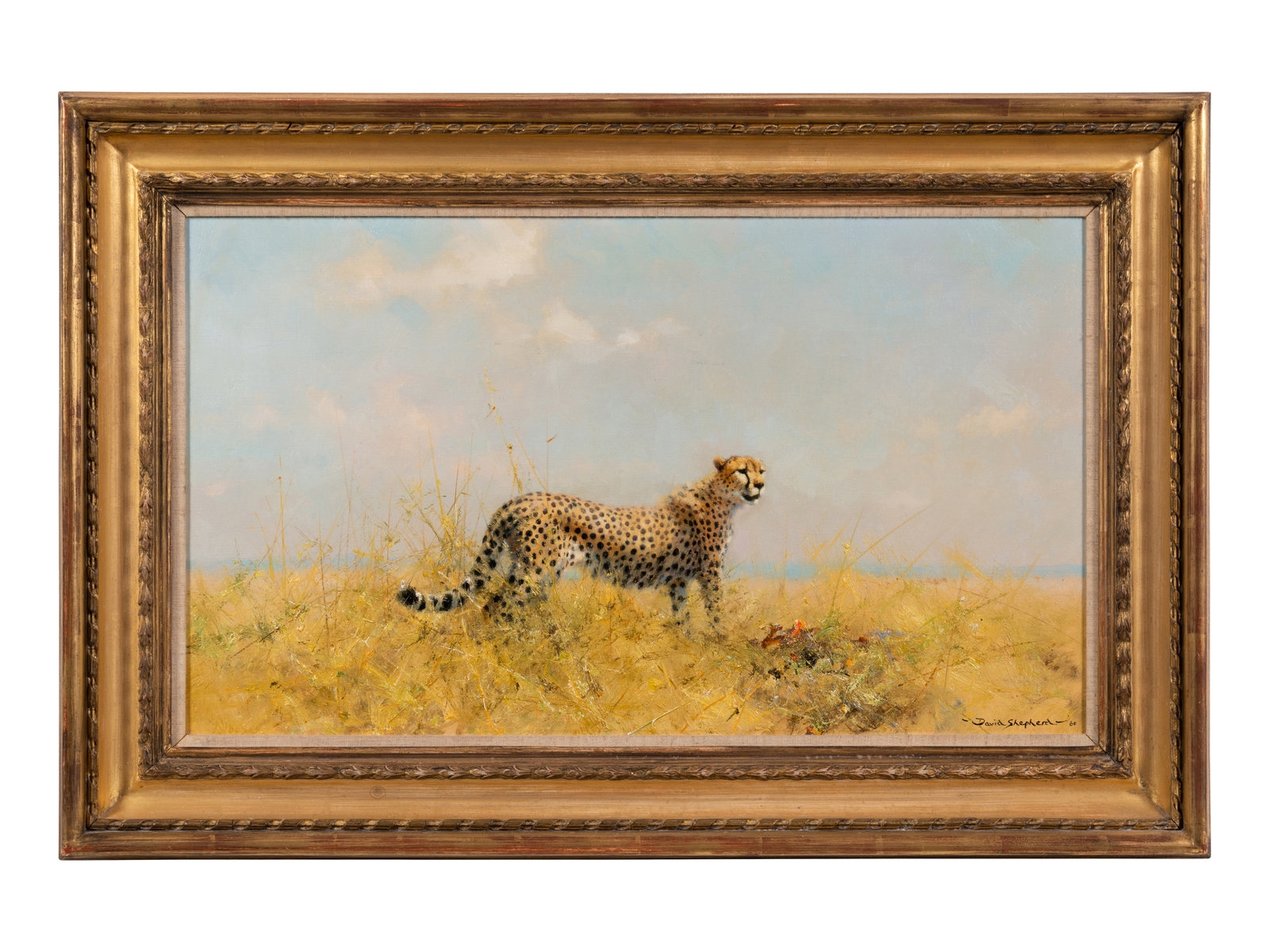 David Shepherd | A Cheetah with Kill (1980) | MutualArt