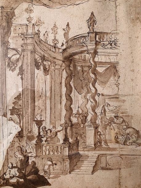 Italian School, 17th Century | Roman architectural caprice | MutualArt