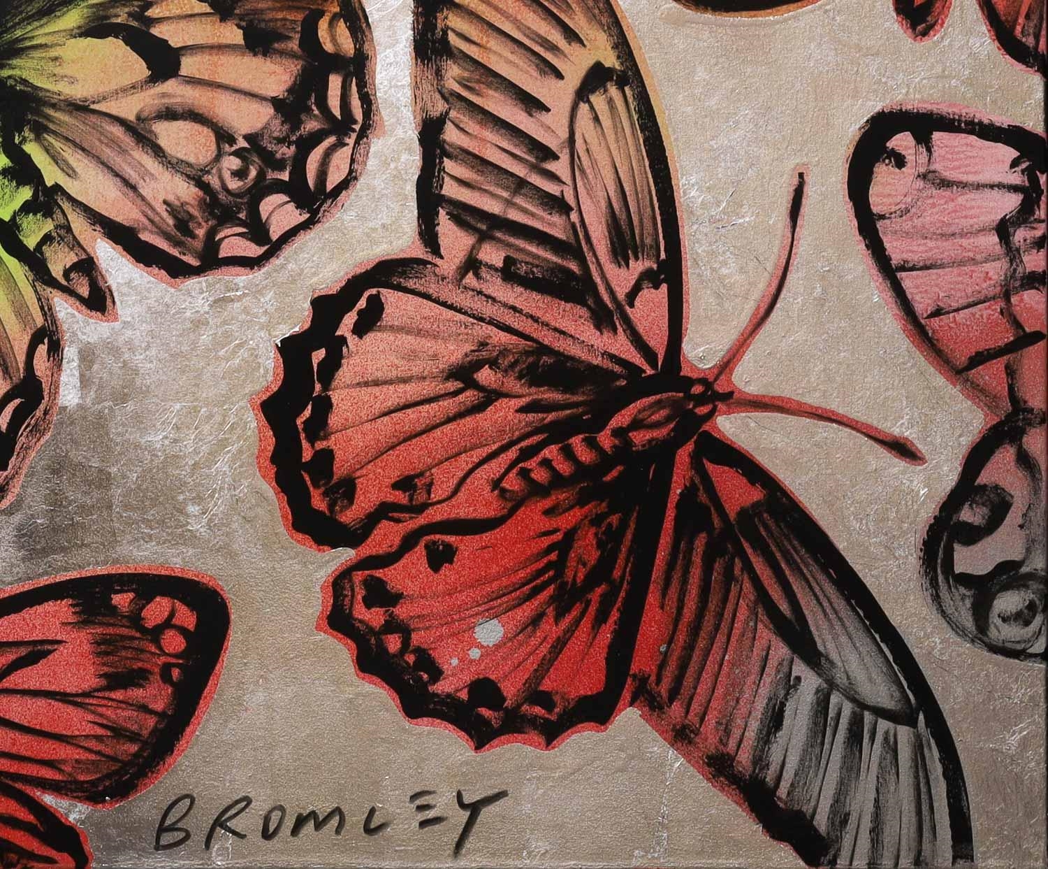 David Bromley | Red and Green Butterflies | MutualArt