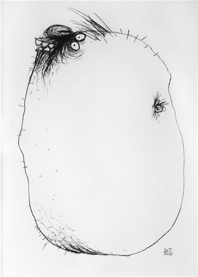 Bahij Jaroudir | Portrait of angry man #2 (2015) | MutualArt