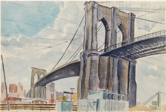 Max Arthur Cohn | Brooklyn Bridge (1928) | MutualArt