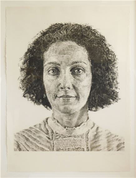 Chuck Close | Emily / Fingerpaint (1986) | MutualArt