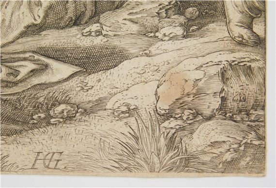 Hendrick Goltzius | Christ Carrying The Cross (1596) | MutualArt