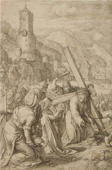 Hendrick Goltzius | Christ Carrying The Cross (1596) | MutualArt