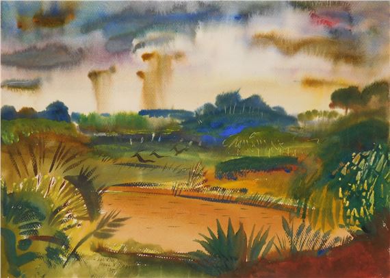 Paul Bough Travis | African Landscape (1951) | MutualArt