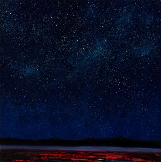 Han Imssu | Red tidal flat night sky (2021) | MutualArt