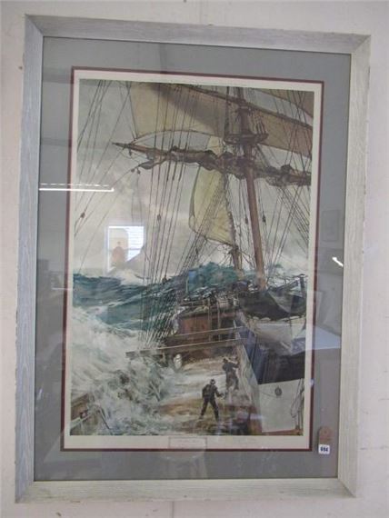 Montague Dawson | SIGNED PRINT THE RISING WIND BY MONTAGUE DAWSON ...