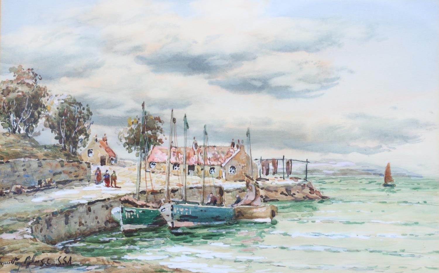 John Hamilton Glass | East Neuk fishing village | MutualArt