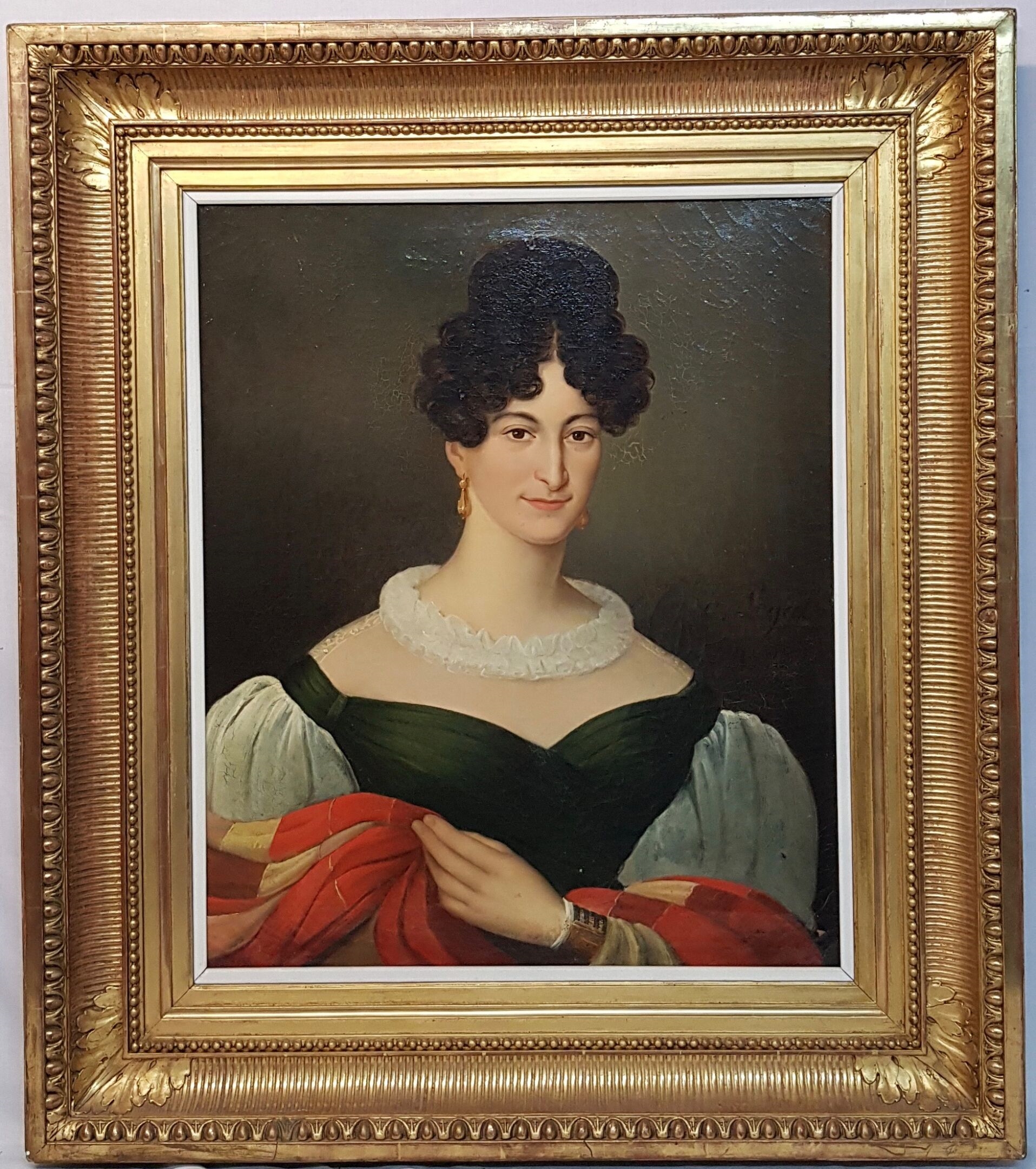 Charles Legal | Portrait en buste d'une dame de qualité (1828) | MutualArt