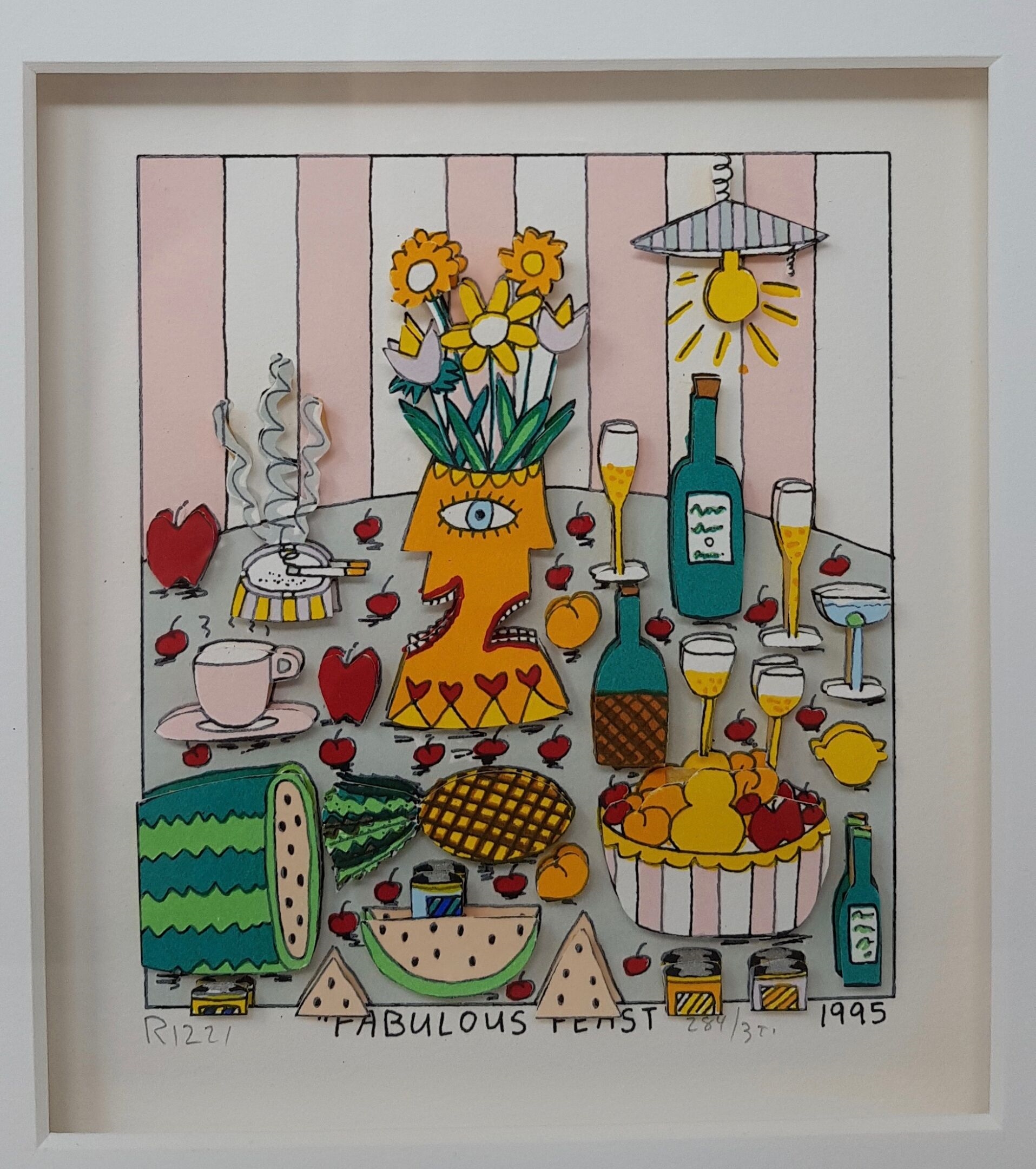 James Rizzi | Fabulous feast (1995) | MutualArt