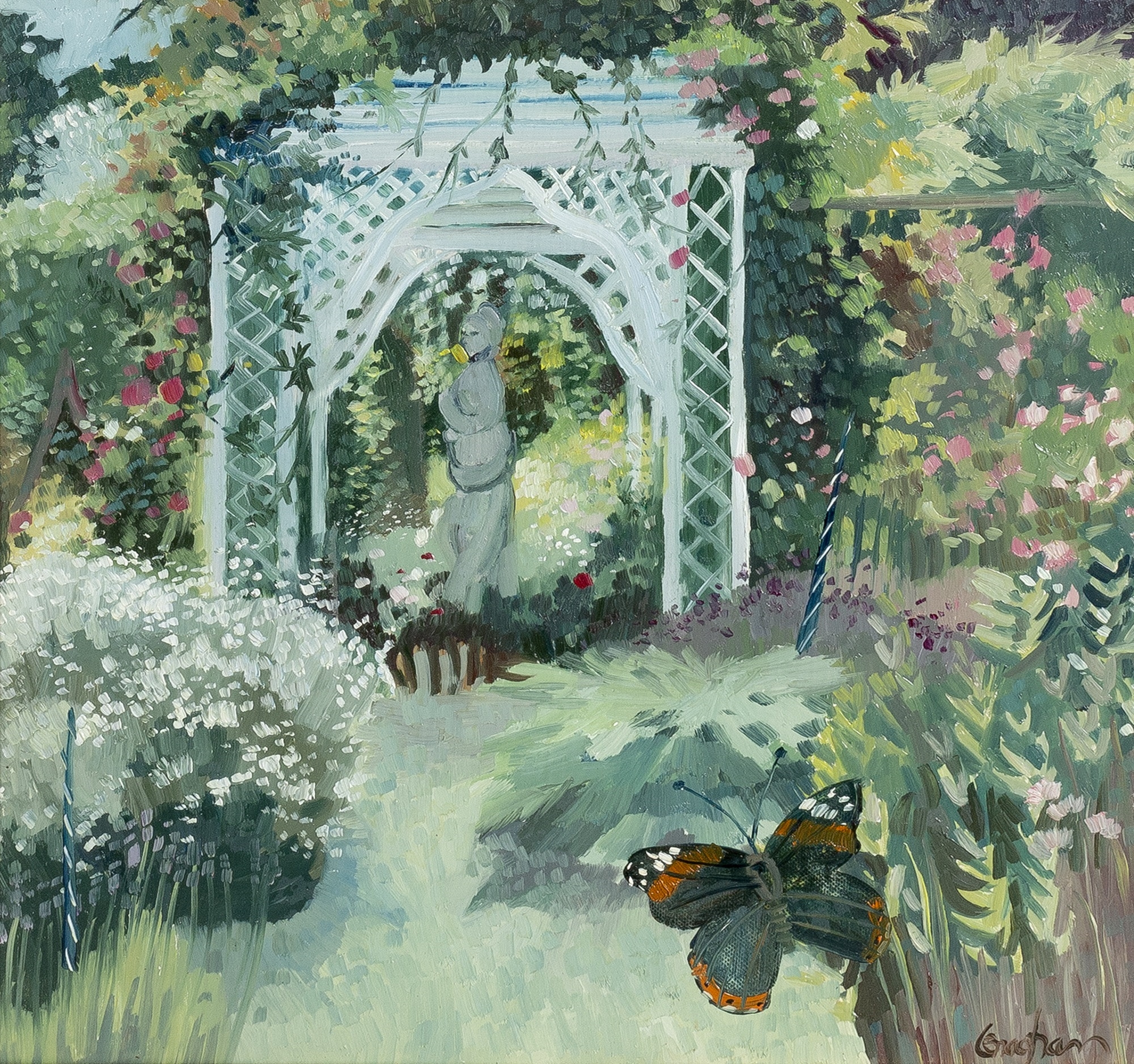 Brenda Lenaghan | Secret garden and butterfly | MutualArt