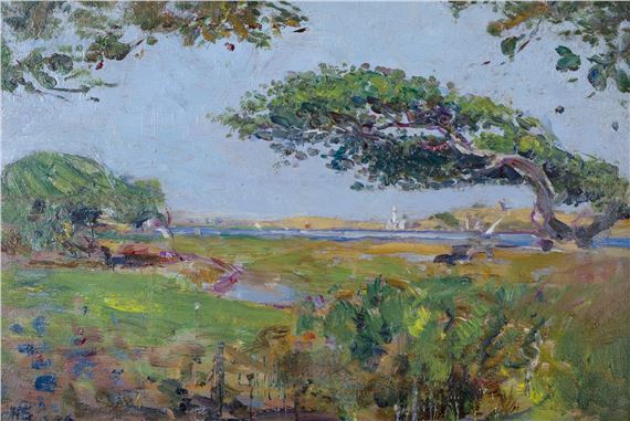 Henry Simpson | Italian landscape (1894) | MutualArt