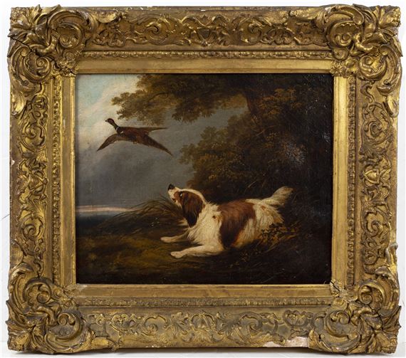 George Armfield | A spaniel flushing out a pheasant | MutualArt