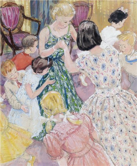 Leslie Low | Children at a party playing Oranges and Lemons (1955 ...