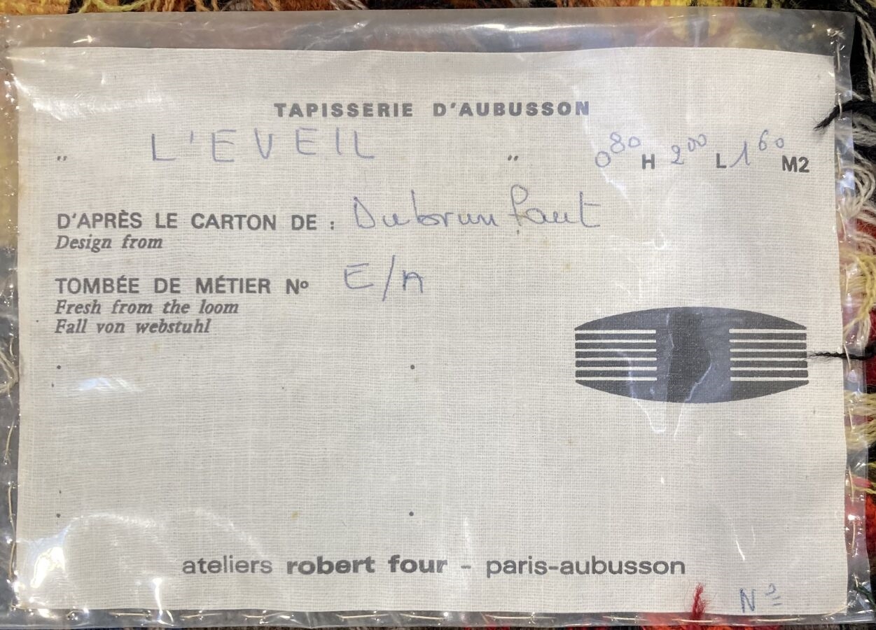 Edmond Dubrunfaut | Edmond DUBRUNFAUT (1920-2007) L'éveil Tapisserie ...
