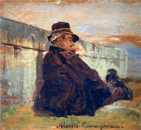 Alceste Campriani | Riposo nel Golfo di Napoli | MutualArt