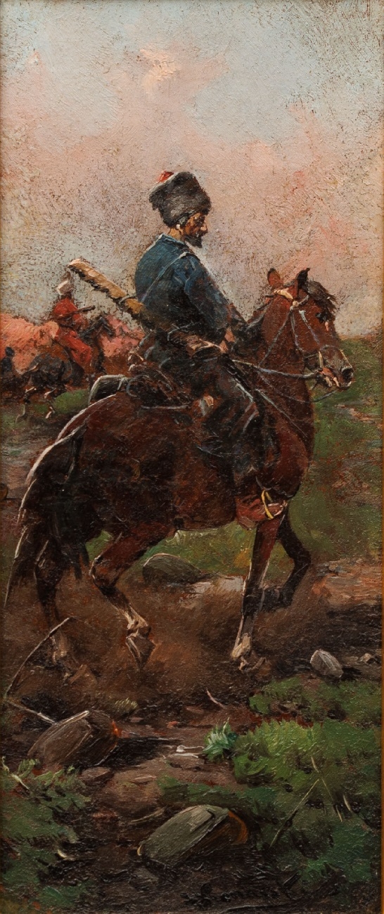 Jan Konarski | KOZAK NA KONIU | MutualArt
