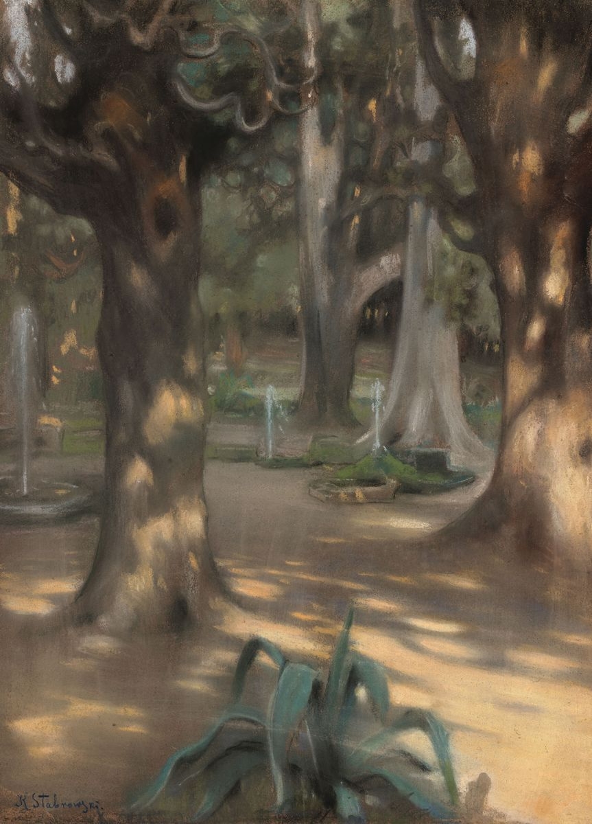 Kazimierz Stabrowski | OGRODY WILLI D'ESTE W TIVOLI | MutualArt