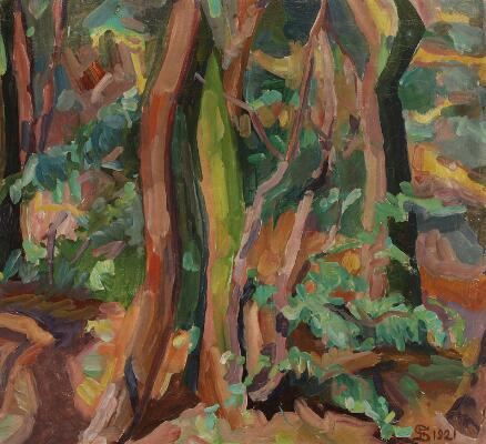 Fritz Syberg | Forest scenery (1921) | MutualArt