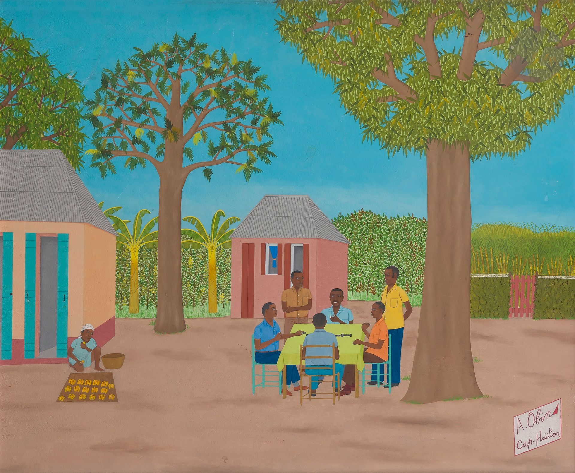 Antoine Obin | Les Joueurs de dominos | MutualArt