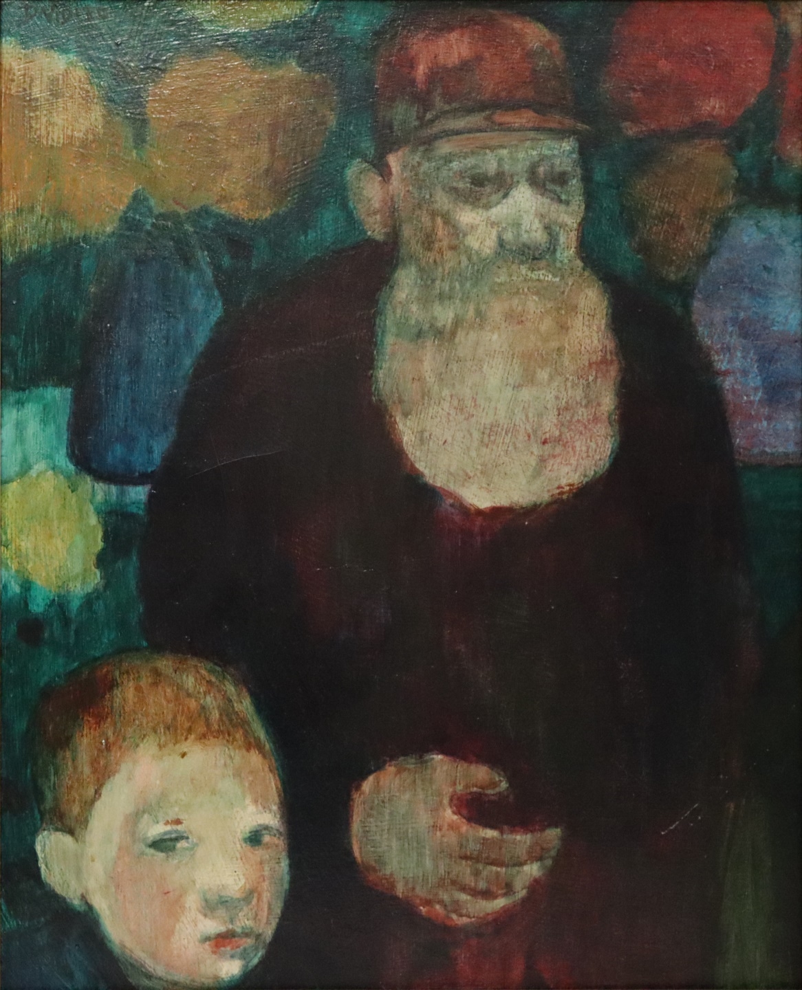 Diane Divito | Portrait of older gentleman with young boy | MutualArt