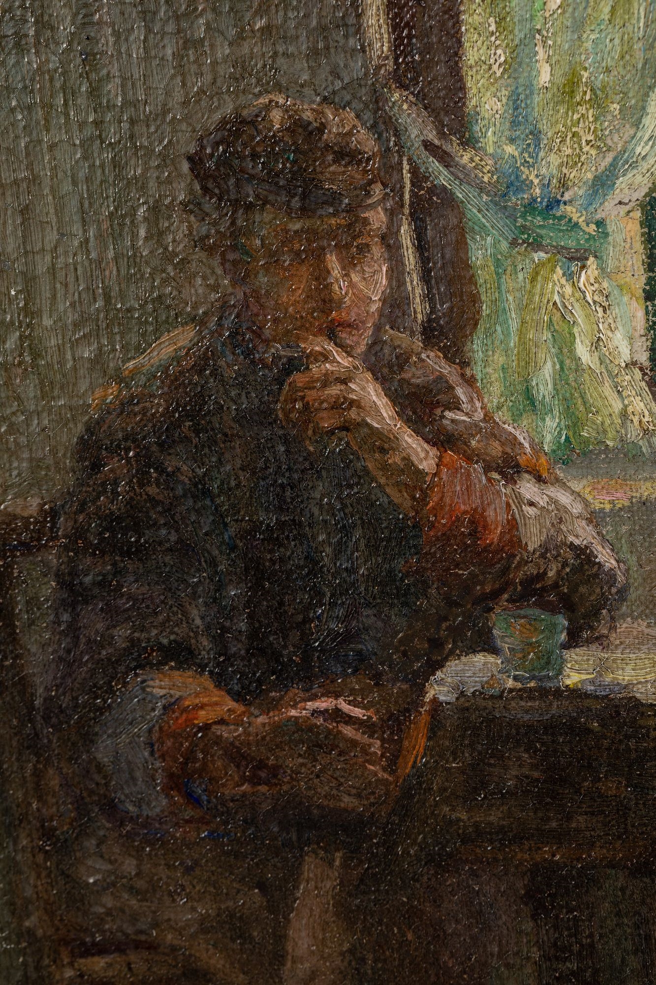 Melbourne Havelock Hardwick | Figures in an Interior (1915) | MutualArt