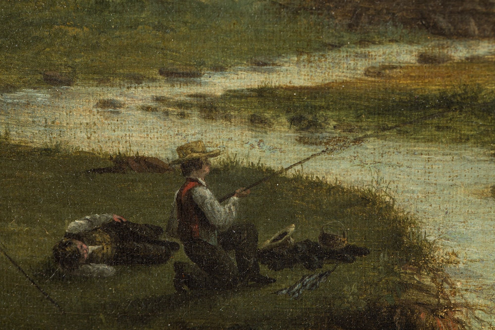 Joseph Rusling Meeker | Fishing on Scajaquada Creek (81) | MutualArt
