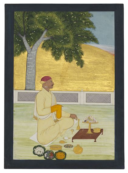 Pandit Seu | RAJA DALIP SINGH OF GULER PERFORMING PUJA (Circa 1740 ...