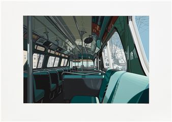 Richard Estes | D Train (1988) | MutualArt