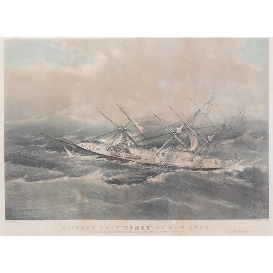 Nathaniel Currier | CLIPPER SHIP 'COMET'... | MutualArt