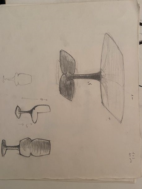Leonardo Delfino | Set of 50 study drawings on furniture | MutualArt