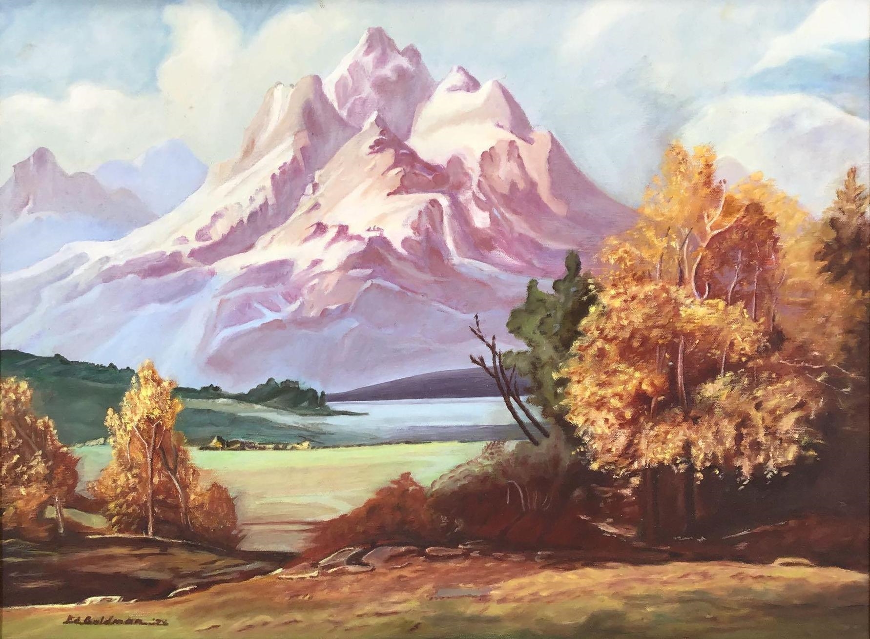 Edward Goldman | Landscape of Grand Tetons | MutualArt