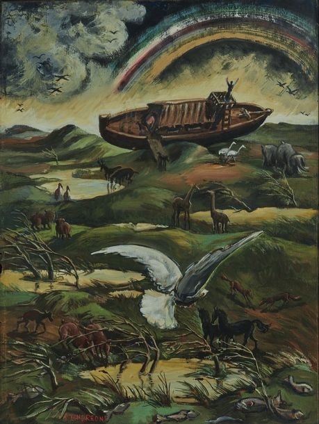 Cesare Andreoni | Adam and Eve and Noah's Ark | MutualArt