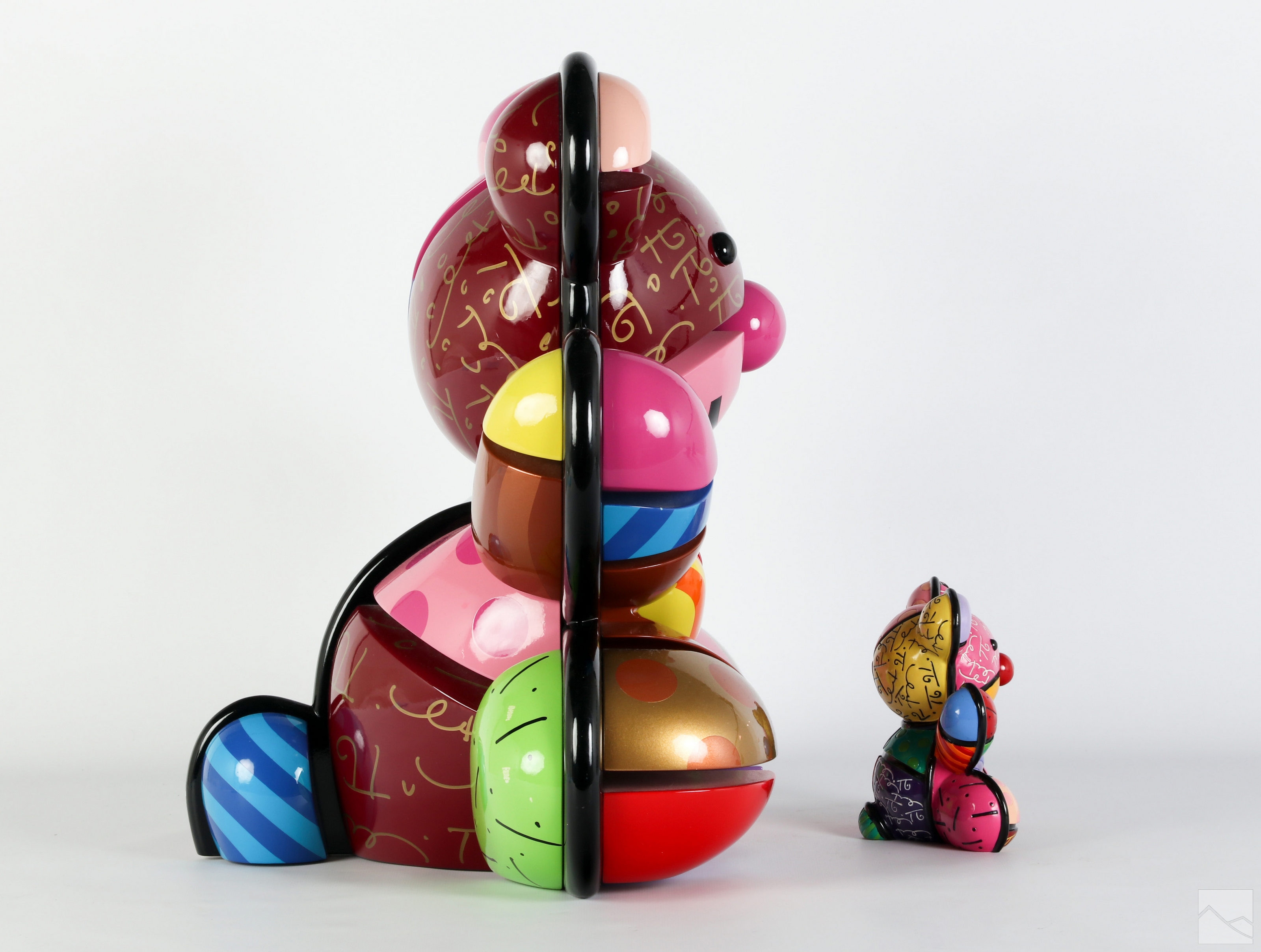 Romero Britto | Romero Britto b1963 Cubist Pop Art Bear Sculptures ...