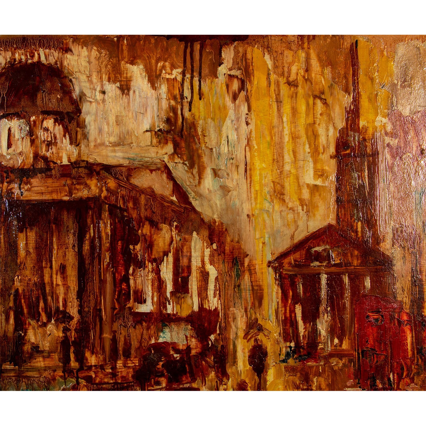 James Lawrence Isherwood | Impressionist street view on board (1966 ...